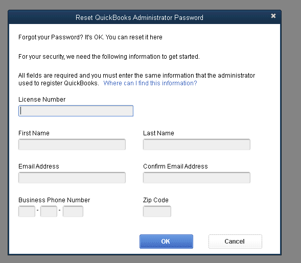 Access QuickBooks Password Reset Tool - Step by Step