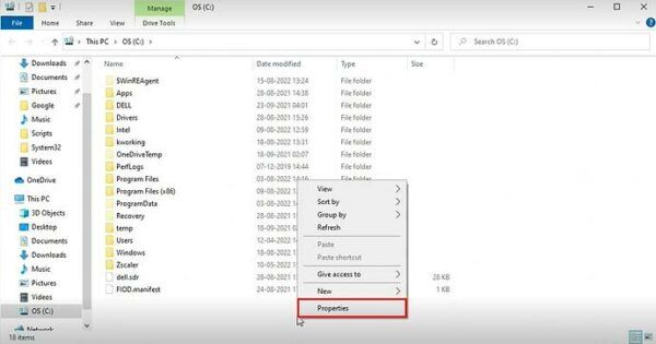 How to Check Available Disk Space in C: Drive of a Dedicated Server?