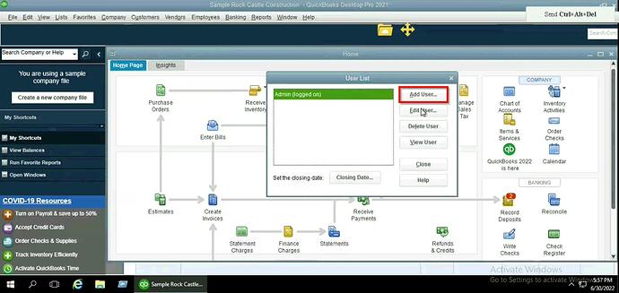How to Create New Users in QuickBooks Company File?