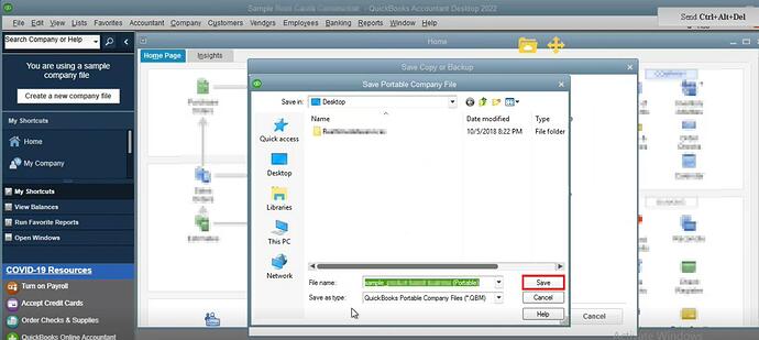 Create Portable QuickBooks Company File - Step Guide
