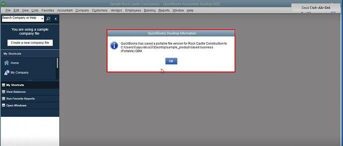 Create Portable QuickBooks Company File - Step Guide