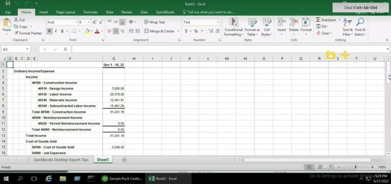 Export QuickBooks Reports to Excel - Step-by-Step