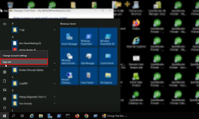 How to Rescale the Application Icon or Text Size on the Server?
