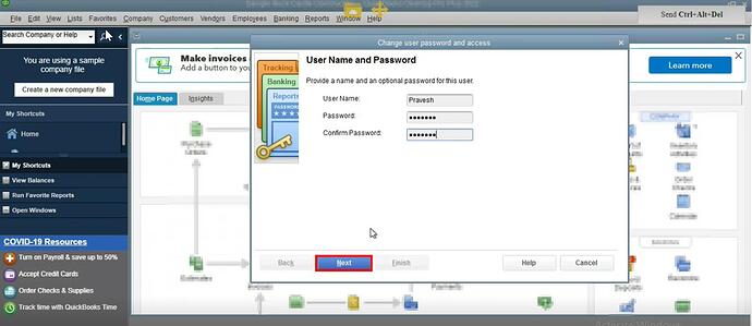 Reset QuickBooks File Login Password