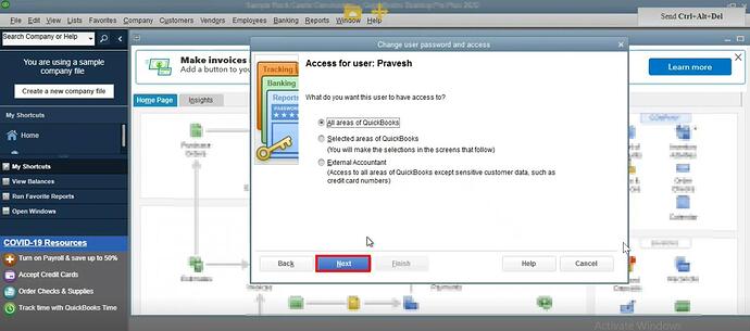 Reset QuickBooks File Login Password