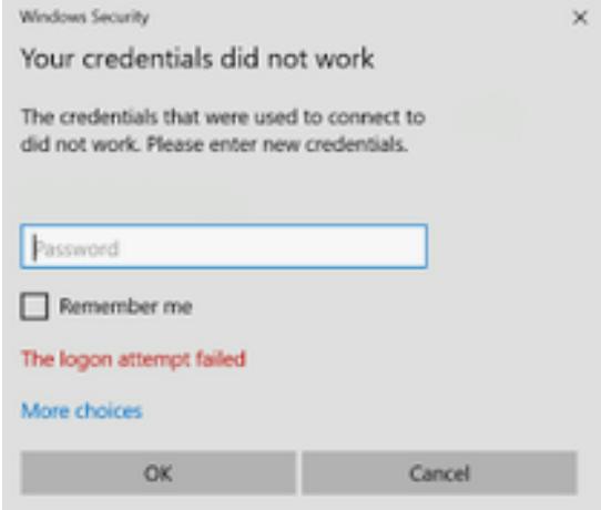 Fix Logon Attempt Failed with Ace Cloud Hosting Server
