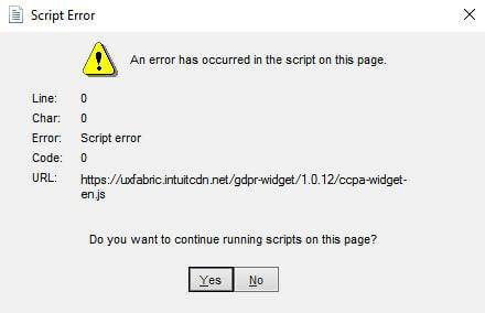 How to Resolve QuickBooks Script Error