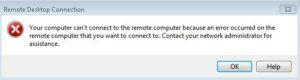 How to Fix Remote Desktop Can't Connect to the Remote Computer