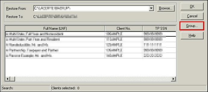 How to Restore the Lacerte Data