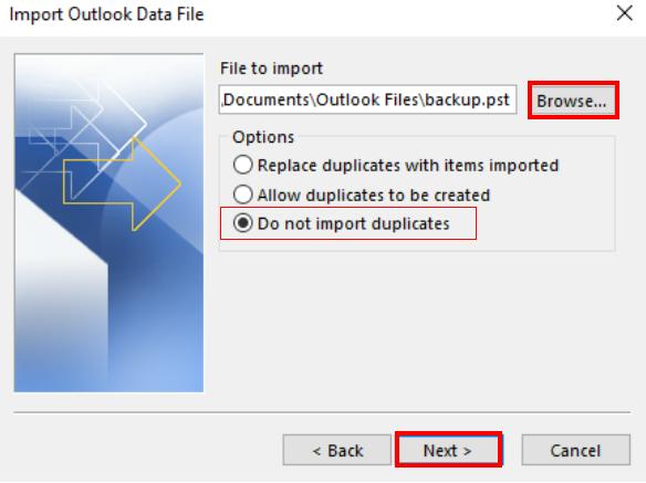 How to Import and Export Outlook Data Files